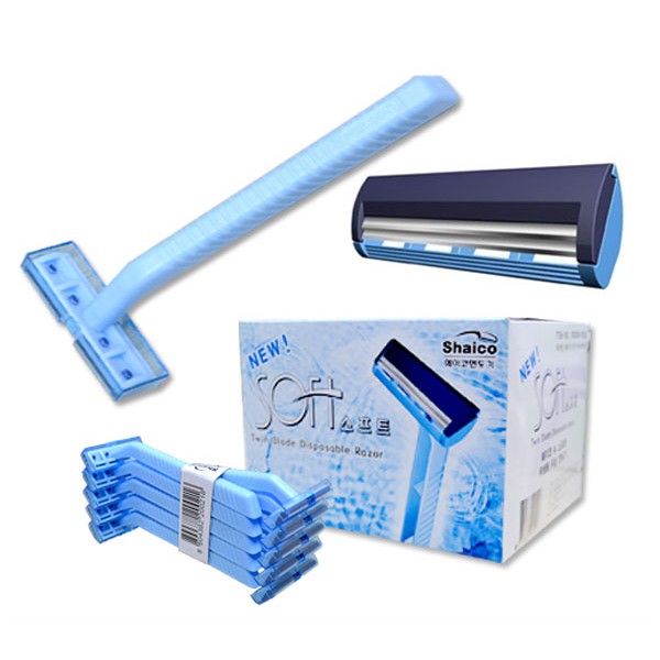 Shaico Korea Stainless Steel Twin Blades Disposable Razors Bulk Shavers ...