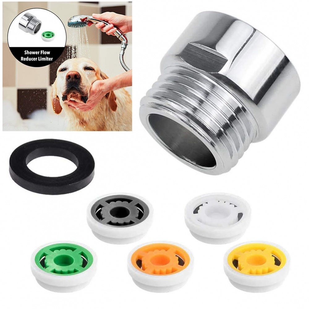 Shower Flow Reducer Limiter Washer Water Saving Valve 5 Different Flows ...