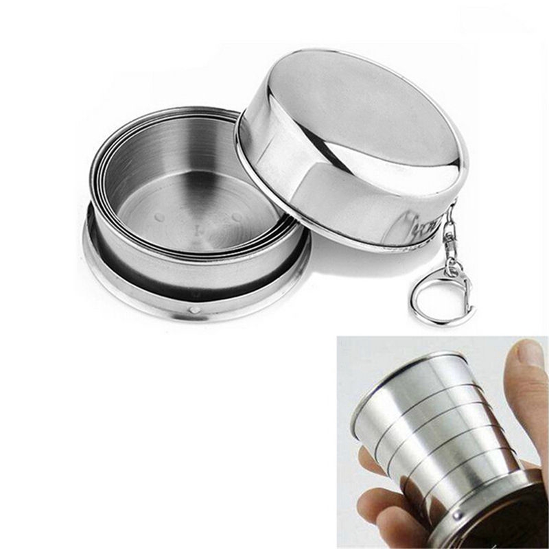 Mini Retractable Stainless Steel Outdoor Travel Folding Collapsible ...