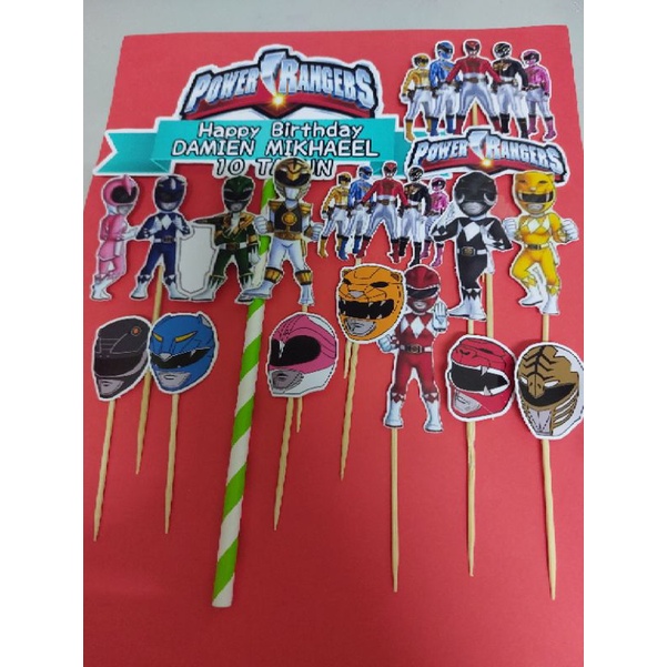 POWER RANGERS CAKE TOPPER | Shopee Singapore