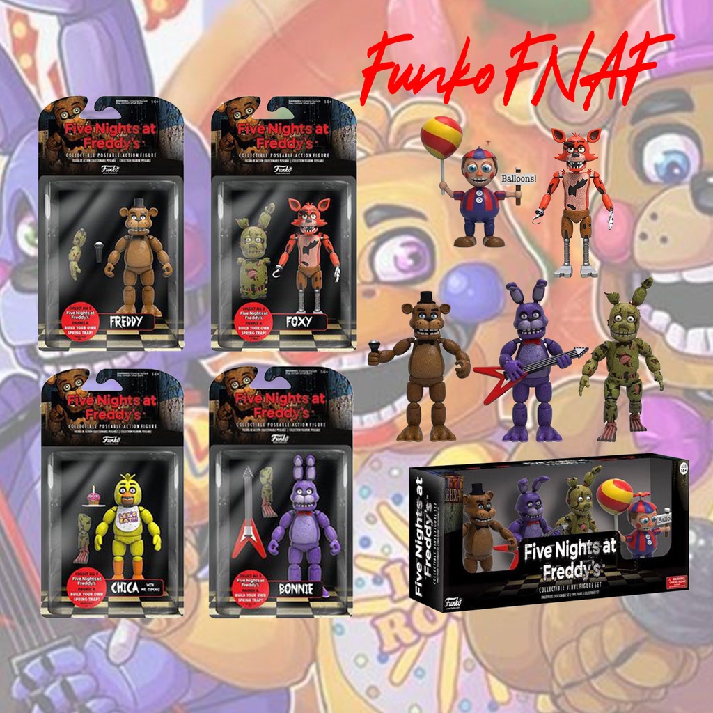Funko fnaf Five Nights at Freddy's Nightmare Freddy Chica Bonnie 柔佛 ...