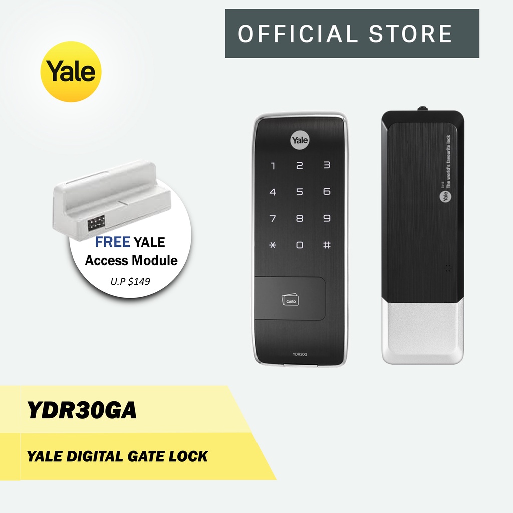 Yale YDR30GA Digital Gate Lock (Free Yale Access Module)(Wifi feature ...
