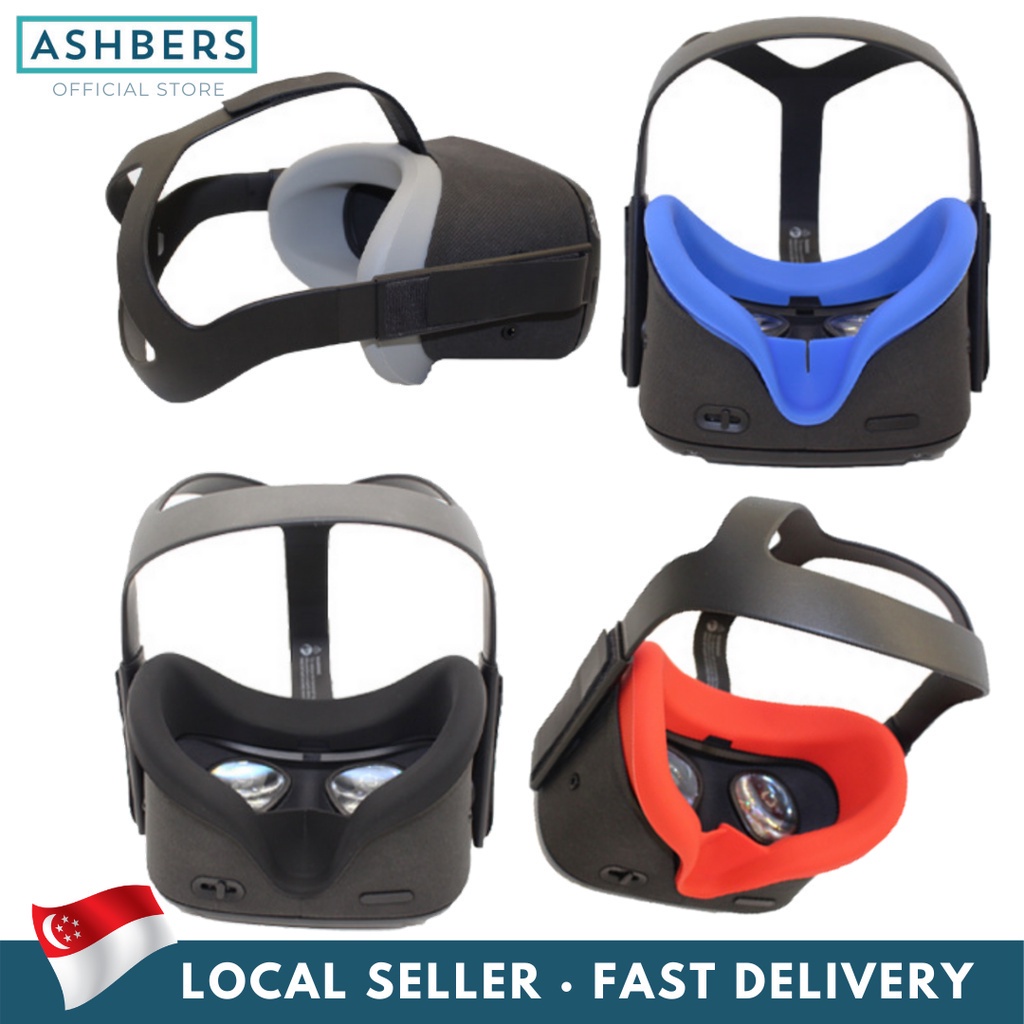 VR Face Silicone Mask Pad Cover for Oculus Meta Quest 2 Nose Blocker ...