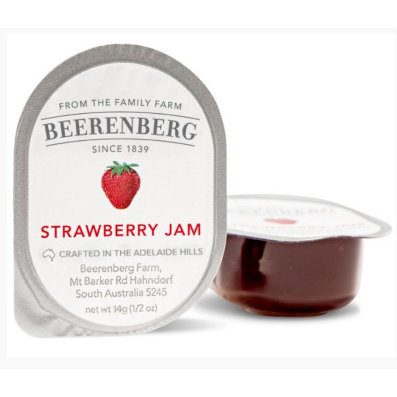 BEERENBERG STRAWBERRY JAM 14G PLASTIC TUBS (14G PLASTIC TUBS) | Shopee ...