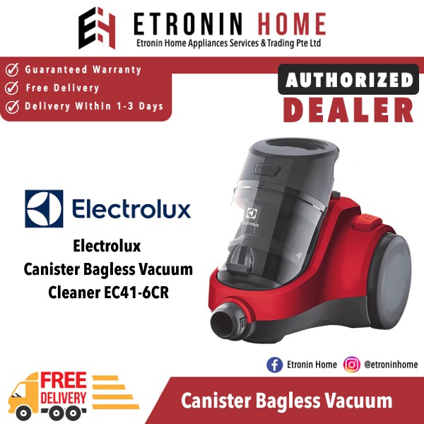 Electrolux Canister Bagless Vacuum Cleaner EC41-6CR | Shopee Singapore