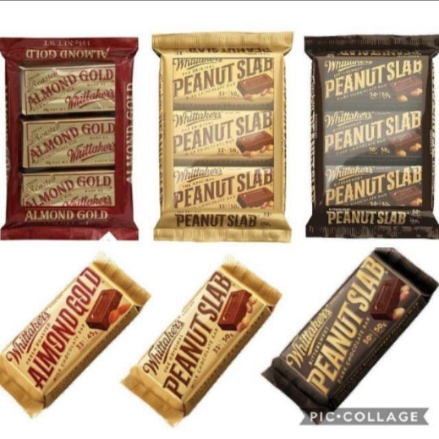 WHITTAKERS ALMOND GOLD /PEANUT SLAB ORIGINAL /PEANUT SLAB DARK LAGENDA ...