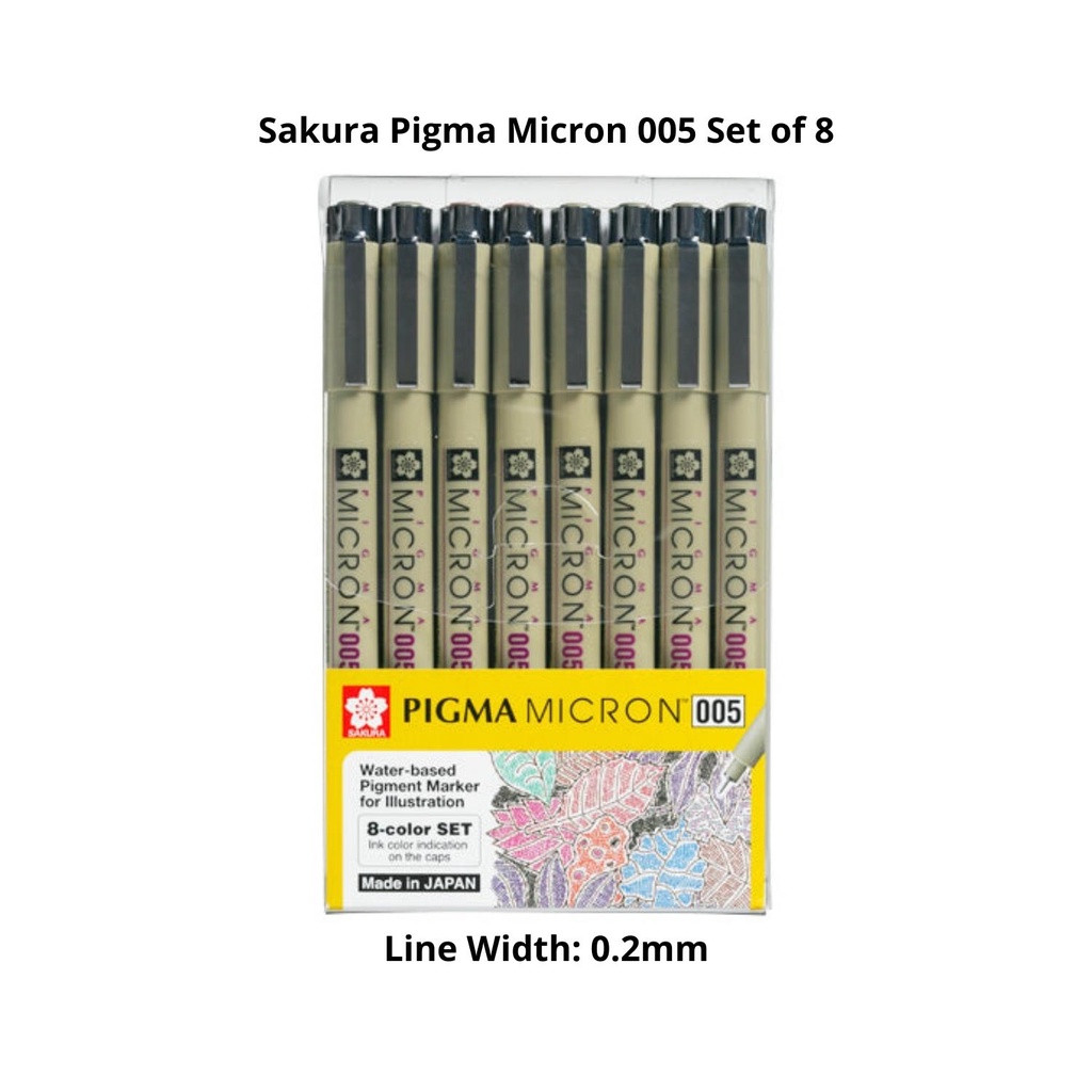 Sakura Pigma Micron Water-Based Pigment Ink Pen, Ink Pens, Drawing, Art ...
