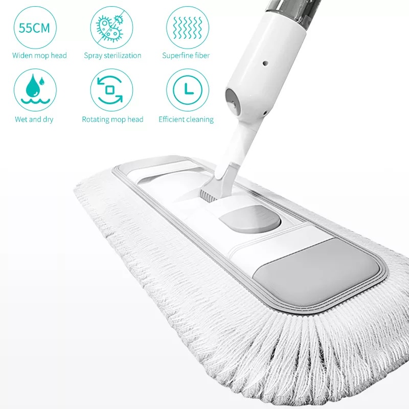 55CM Spray Dust Mop for Floor Cleaning Microfiber Professional Dry ...