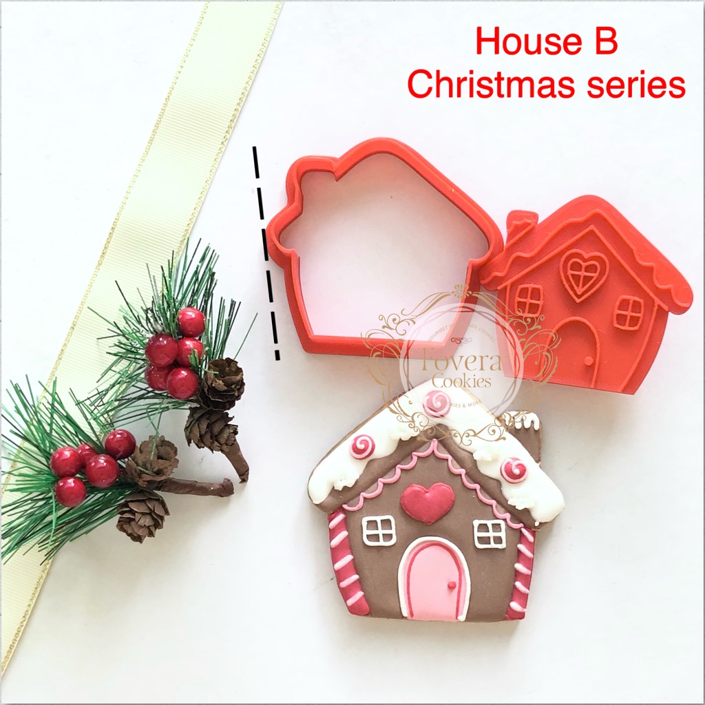 Gingerbread house B CHRISTMAS COOKIE CUTTER. | Shopee Singapore