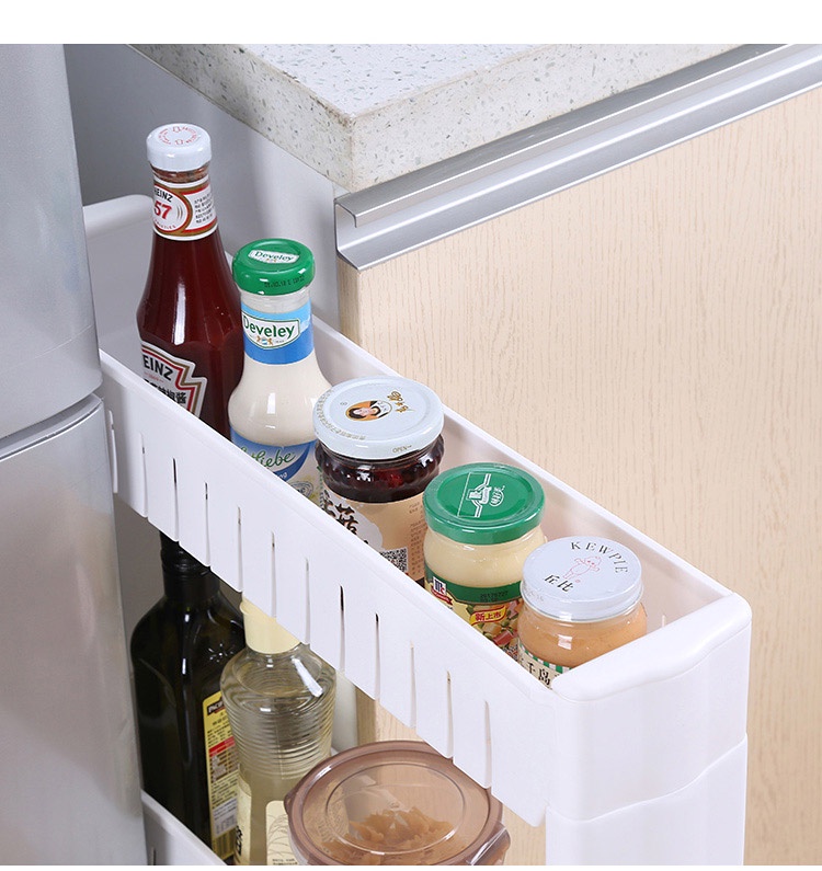 2-tier / 3-tier/ 4-tier slim trolley rack kitchen bathroom storage ...