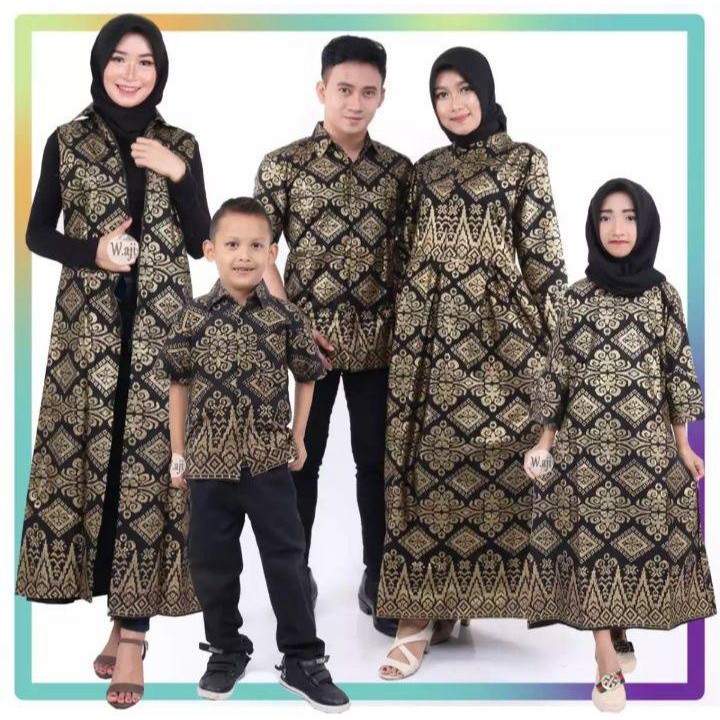 Batik COUPLE FAMILY - COUPLE BATIK INDONESIA SARIMBIT GAMIS FAMILY SET ...