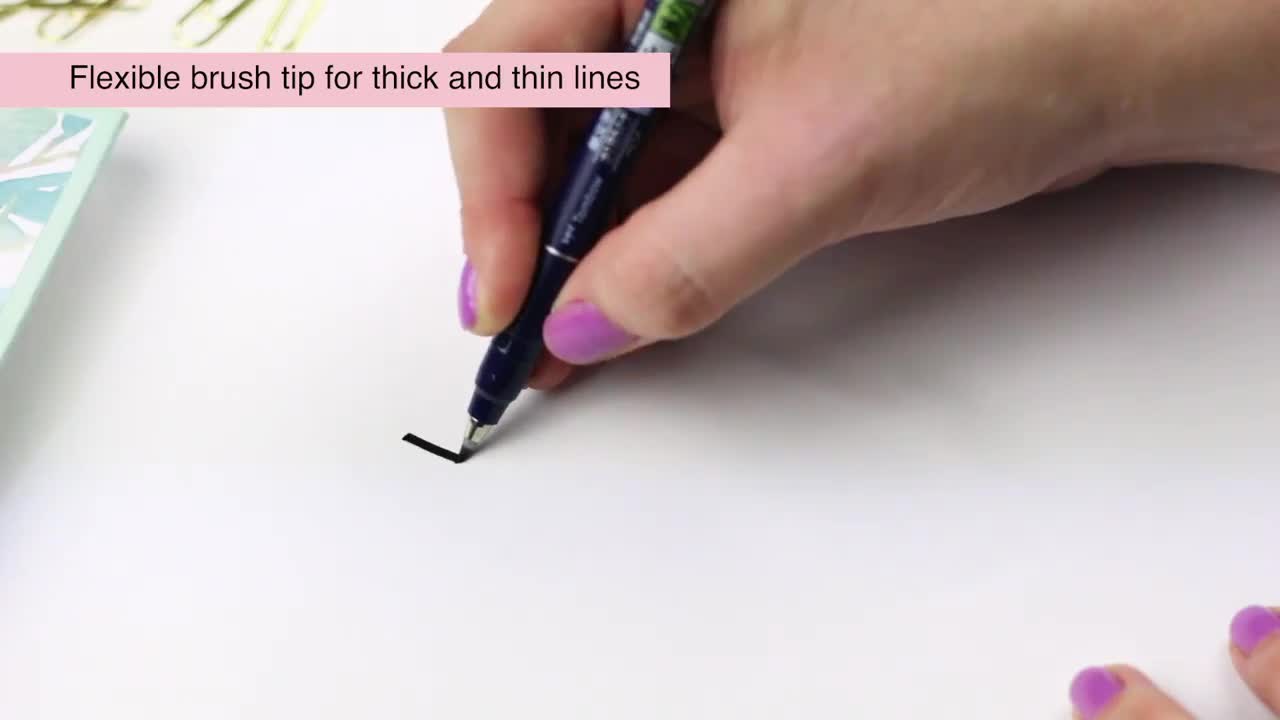 Tombow Fudenosuke Drawing & Calligraphy Brush Pen Hard and Soft Tip ...