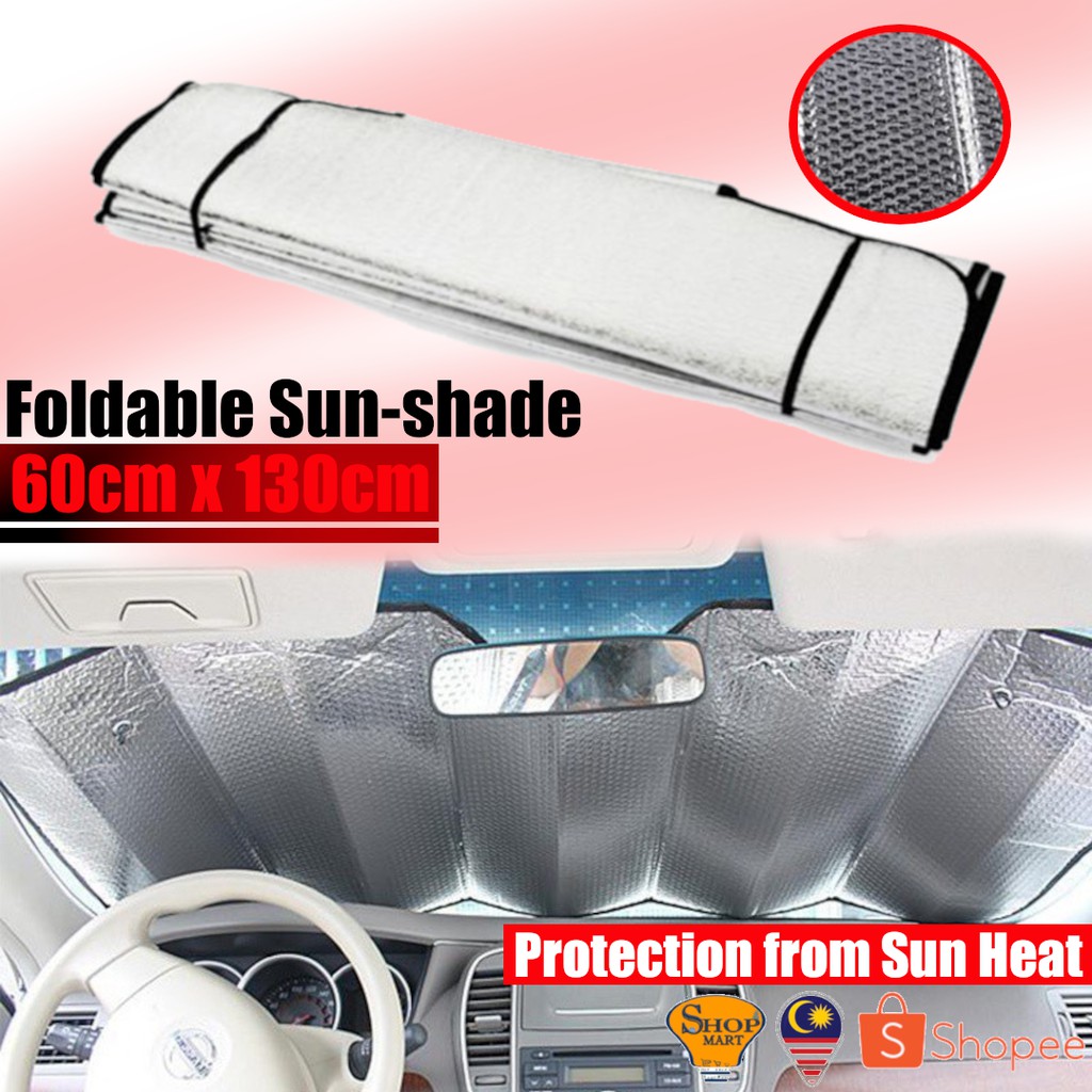 Car Windscreen Sun Shade Tahan Panas Lindung Panas Cermin Depan Kereta ...