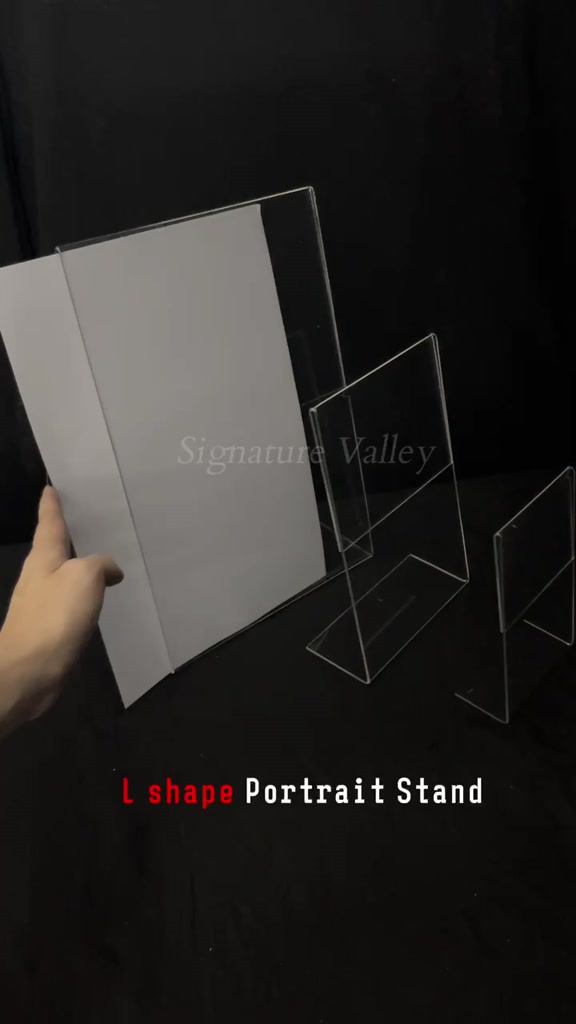 Acrylic Stand A4 / A5 / A6 paper holder Thick Material | Shopee Singapore