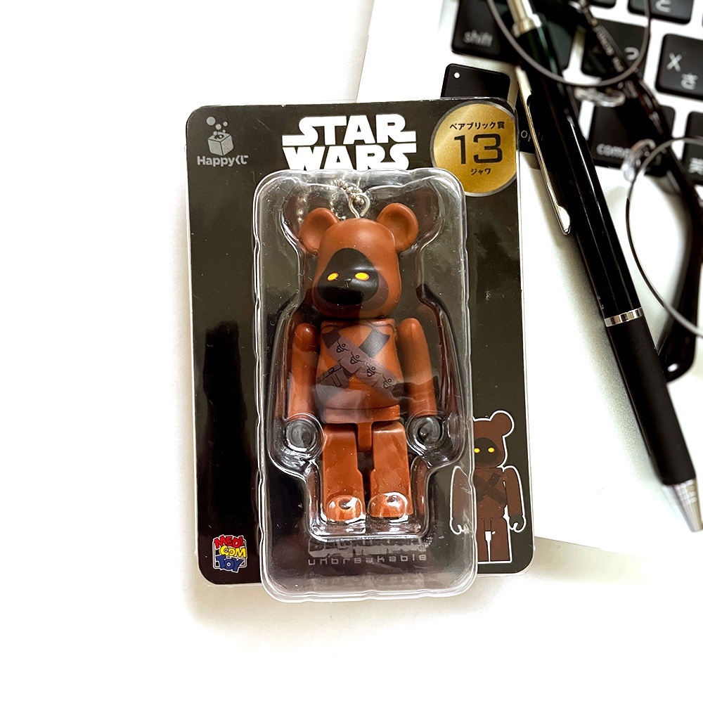 Medicom Toy Bearbrick Be@brick Star Wars Happy Kuji Jawa 100% Bearbrick ...
