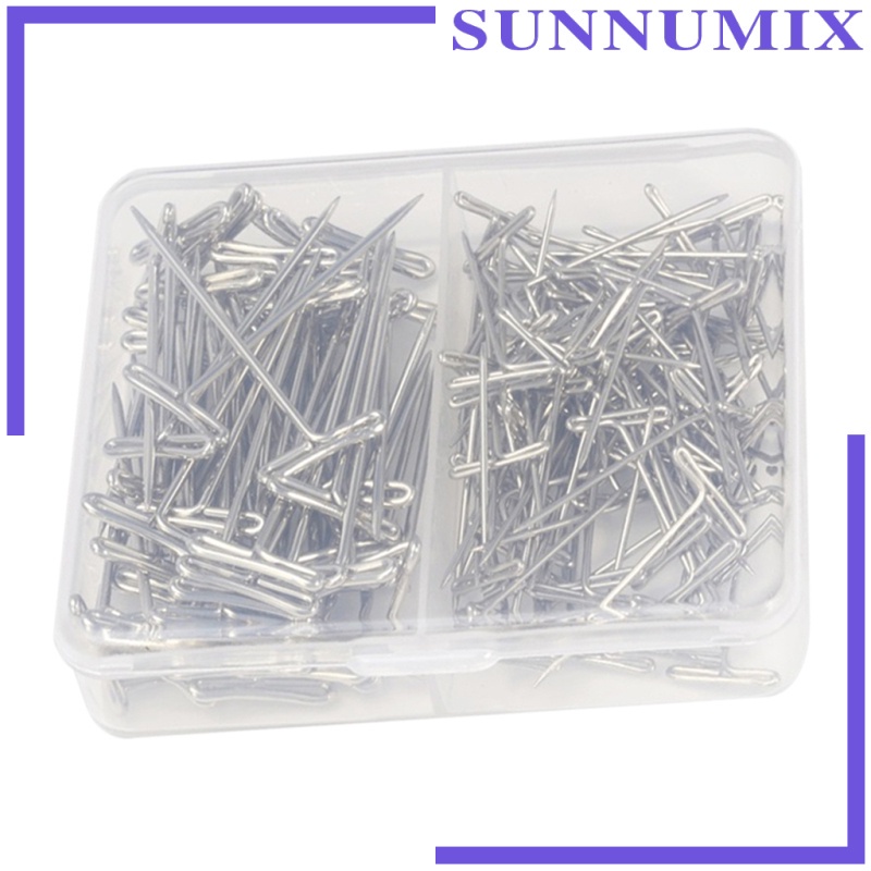 [SUNNIMIX] 160x Metal 27mm, 38mm T Pins for Modelling Holding Macrame ...