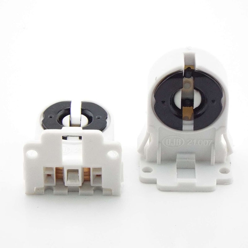T8 Fluorescent Light Socket Lamp Base Power Adapter AC 100-250V Plastic ...