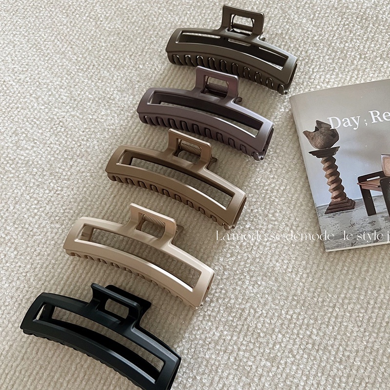 Large Hair Claw Clips for Long Thick Hair Big Hair Clamp Frosted ...