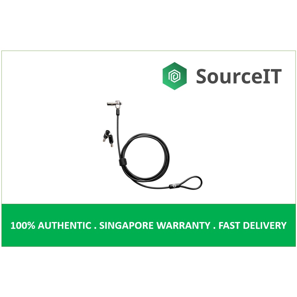 HP Nano Keyed Cable Lock P/N:1AJ39AA- 1 Year Local Warranty | Shopee ...