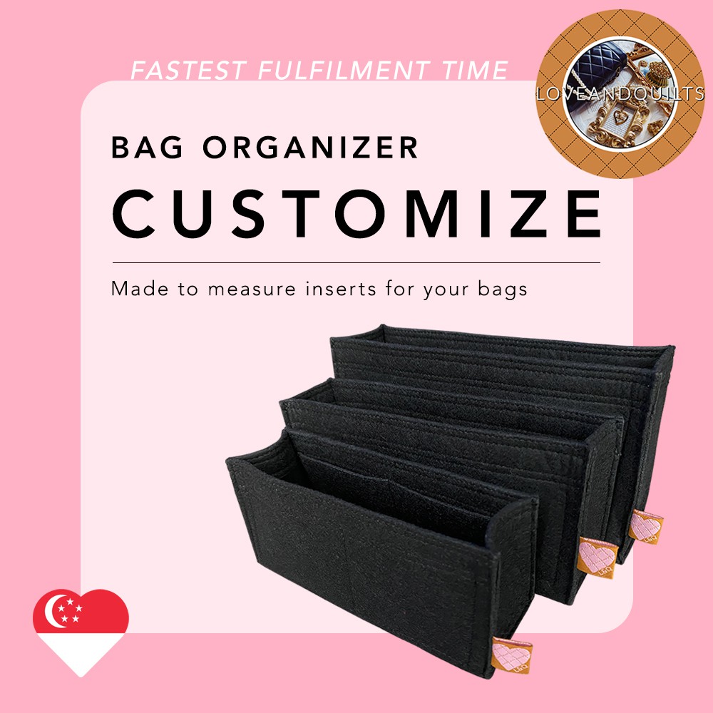 [PO] ️Customize Bag Organizer bag Insert Bag Shaper | Quality Felt Bag ...