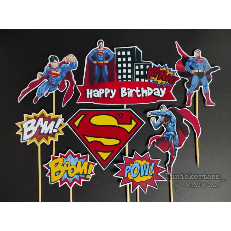 Cake Topper Superman | Shopee Singapore