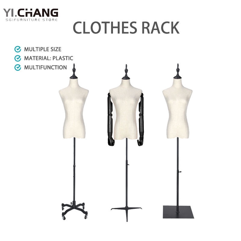 YICHANG Clothing Shop Model Prop Mannequin Rack Women's Clothes Rack ...