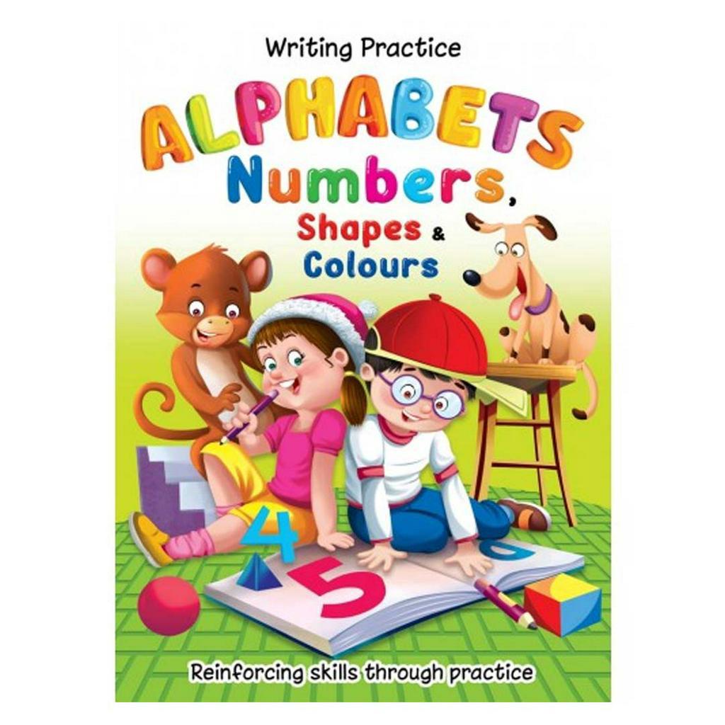 Writing Practice Alphabets, Numbers, Shapes & Colours | Shopee Singapore