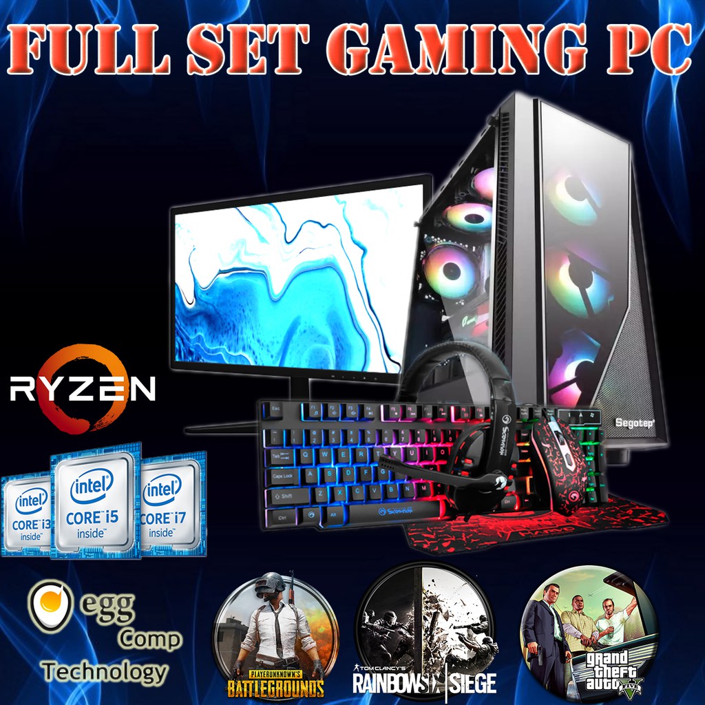 FULL SET BUDGET GAMING PC / DESKTOP / PC / / PUBG / valorant / GTAV ...