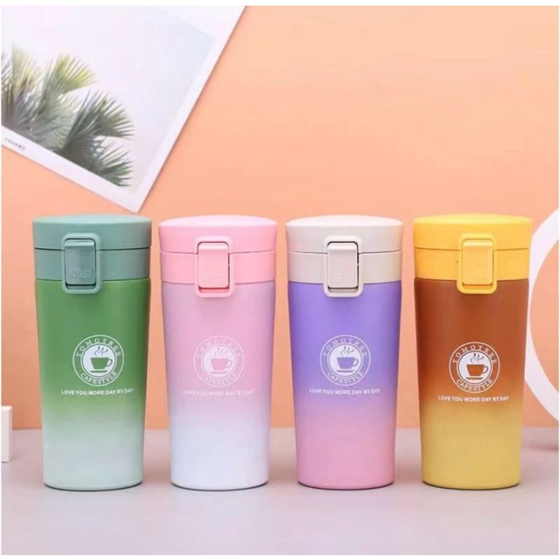 TERMOS Gradation Color Coffee Thermos/Heat Resistant Coffee Cup ...