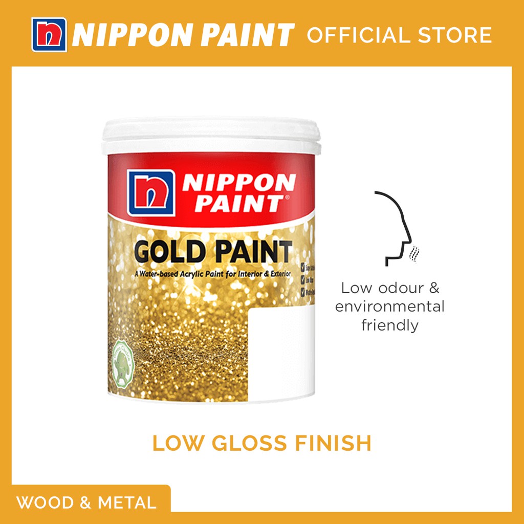 Nippon Paint Gold Paint - Gloss - 250g/1KG | Shopee Singapore
