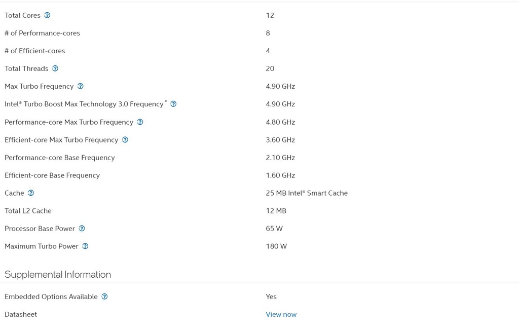 Intel® Core™ i7-12700/i7-12700F/i7-12700K/i7-12700KF 12 Cores 20 ...