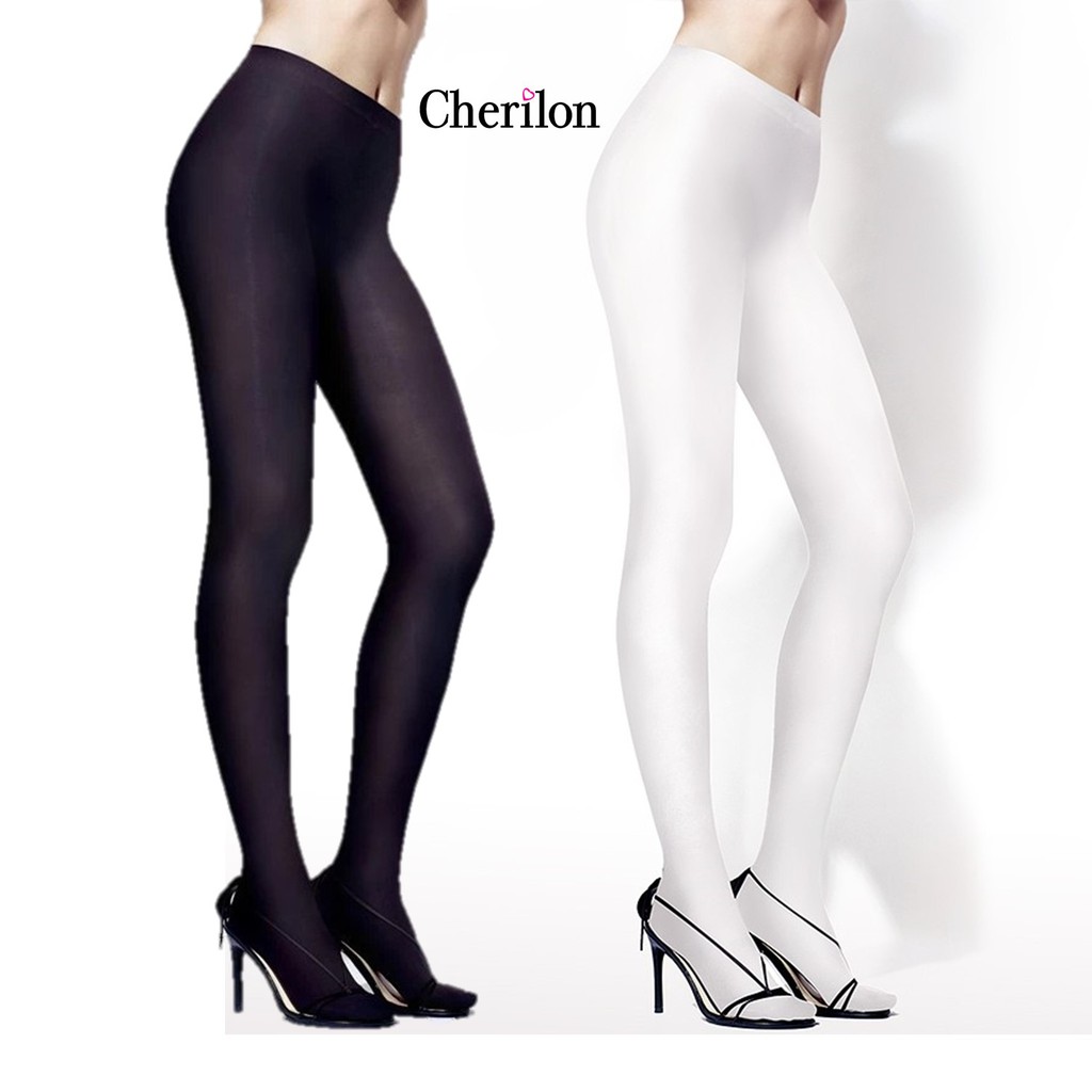 Cherilon Stockings Pants Fashion Solid Fabric 40D Black White Tight Not Sagging MIX&MATCH With ...