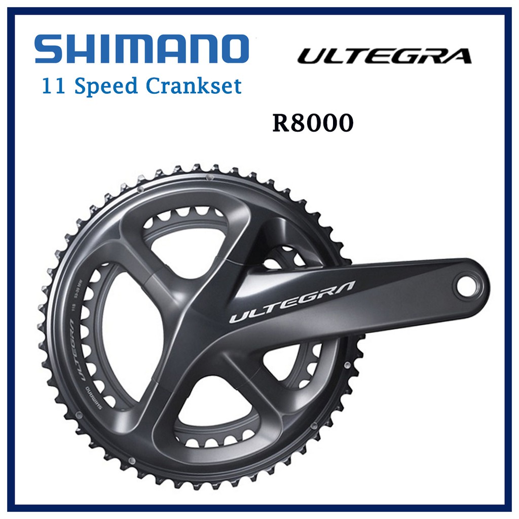 Shimano Ultegra FC-R8000 2x11-Speed Hollowtech II Road Crankset for Bicycle and Cycling | Shopee ...