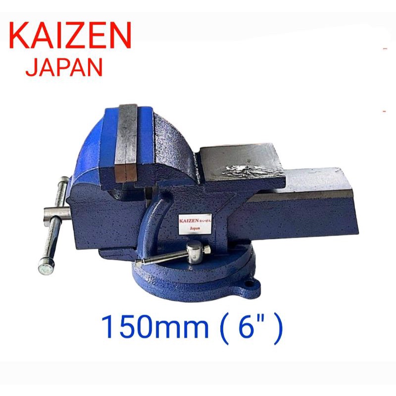 HEAVY DUTY BENCH VISE 360 DEGREE ROTATING 6" WITH ANVIL / GATO KAIZEN ...