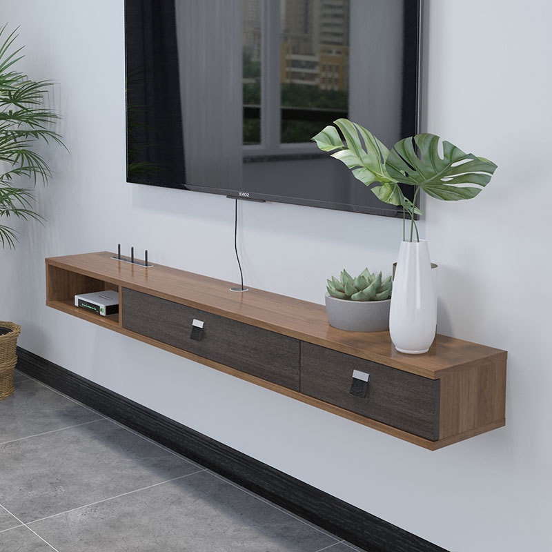 [Ready Stock] TV console nordic wall-mounted TV cabinet wall cabinet ...