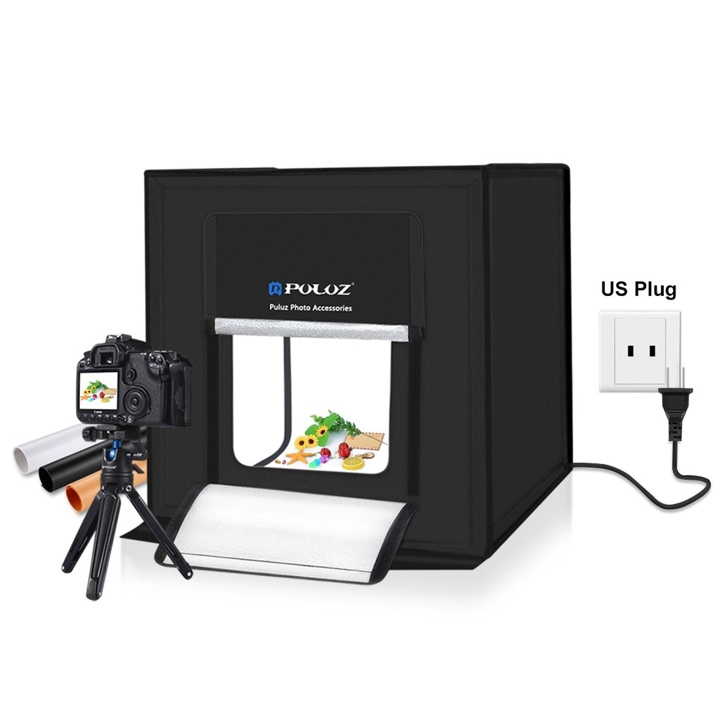 Puluz 60X60CM PRODUCT SHOOTING BOX WITH INTEGRATED PULUZ LED LIGHT ...