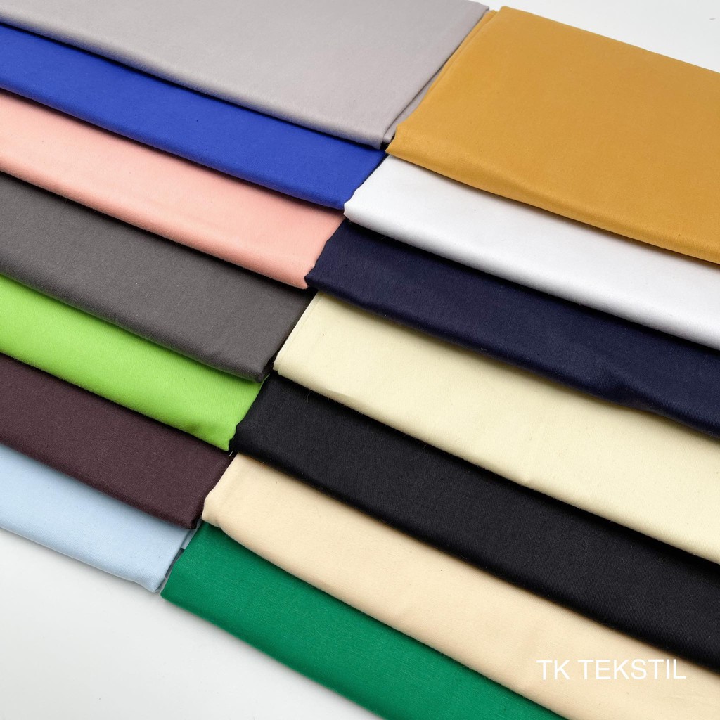 NEW ARRIVAL (63 color) Kain Cotton Bidang 60"/ Twill Cotton 60 ...