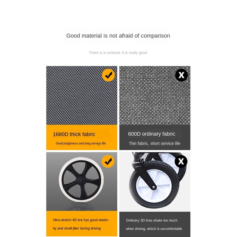 [Ready Stock] Foldable shopping trolley Aluminium Square Frame Stair ...