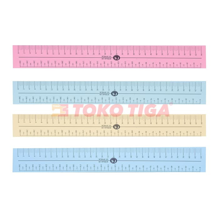 Schaal/paper Pattern Making Scale 1/4 And 1/6 (50Pcs Contents) | Shopee ...