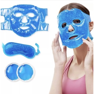 Reusable Gel Mask Cooling Facial and Eye Ice Pack for Migraine Relief Puffy Eyes Post surgery Recovery Headaches relief Shopee Singapore