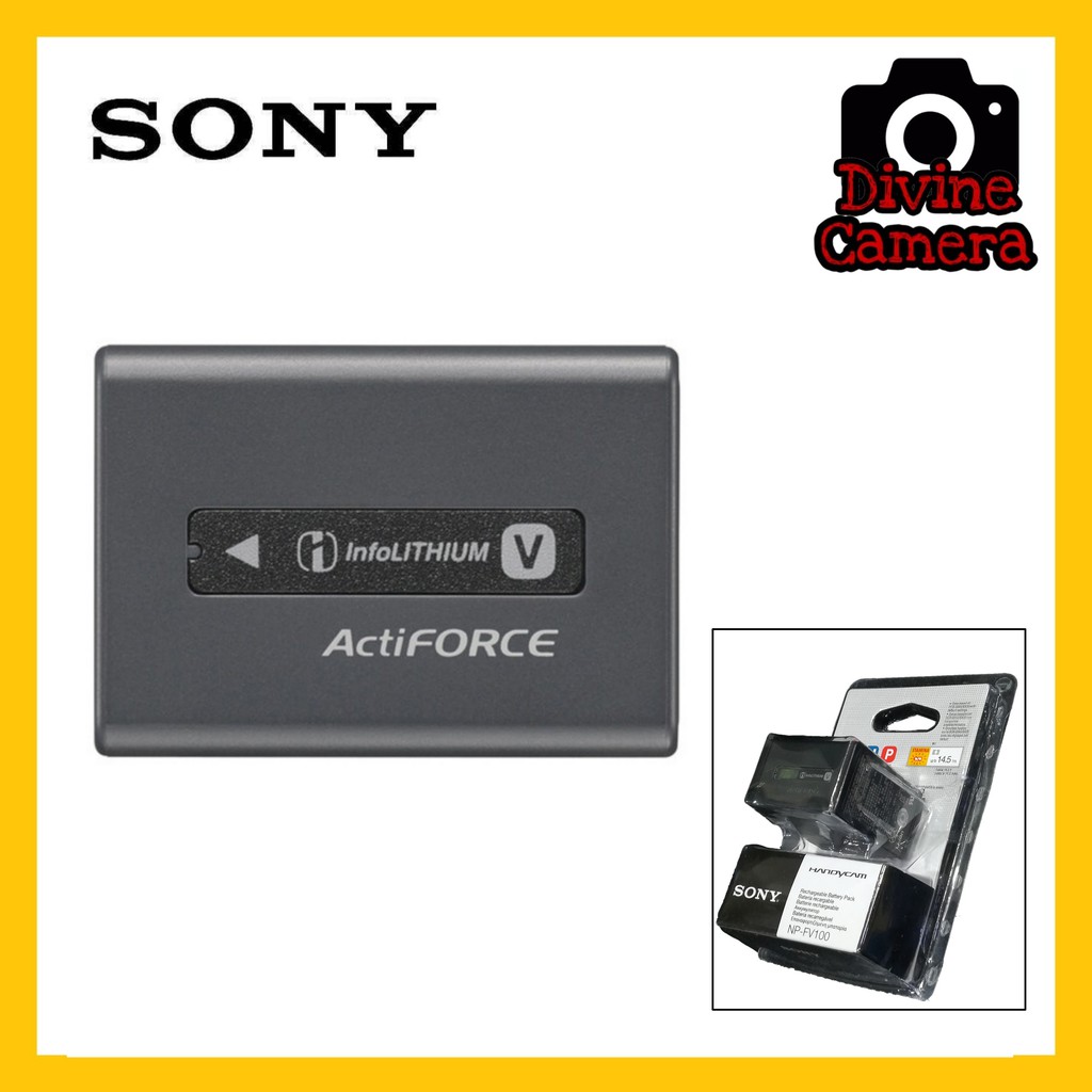 Sony NP-FV100 V-Series Rechargeable Battery Pack (3410mAh, 6.8-8.4V ...
