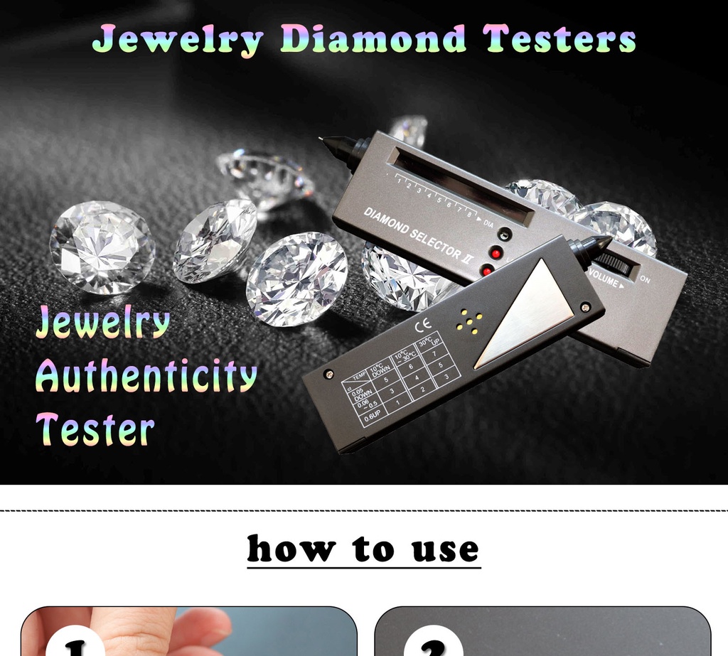 1pc V2 Professional High Accuracy Diamond Tester Gemstone Gem Selector ...