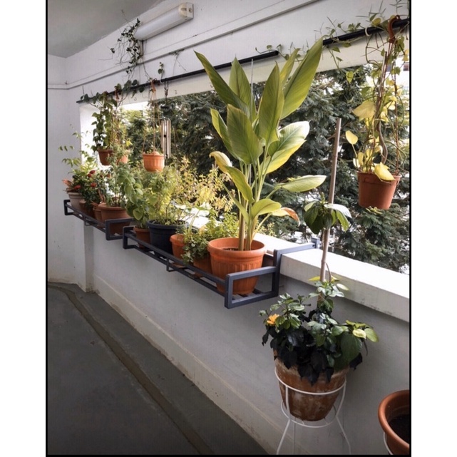 Modern Heavy Duty High Flower Plant Rack (150cm) Balcony Display Shelf ...