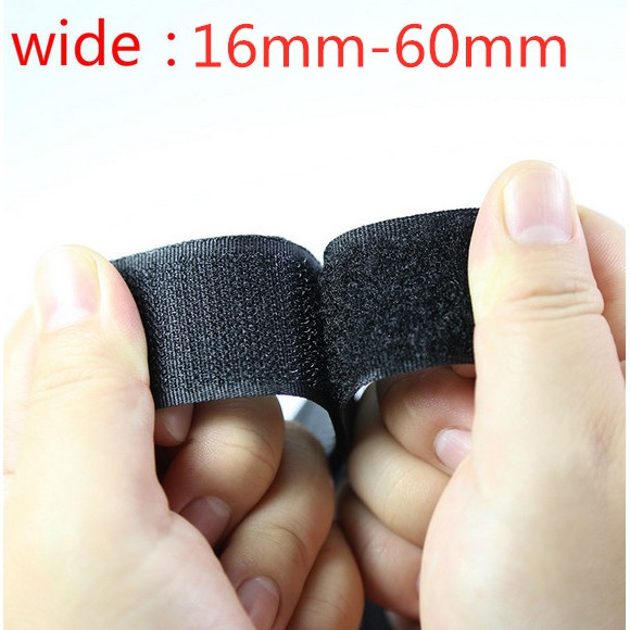 2 yards Black and White Velcro Hook Fastener Tape Nylon Sticker Velcro ...