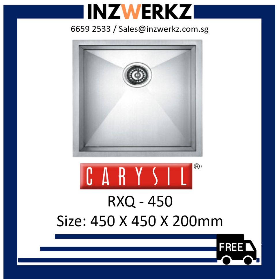 Carysil RXQ 450 Stainless Steel Kitchen Sink | Shopee Singapore
