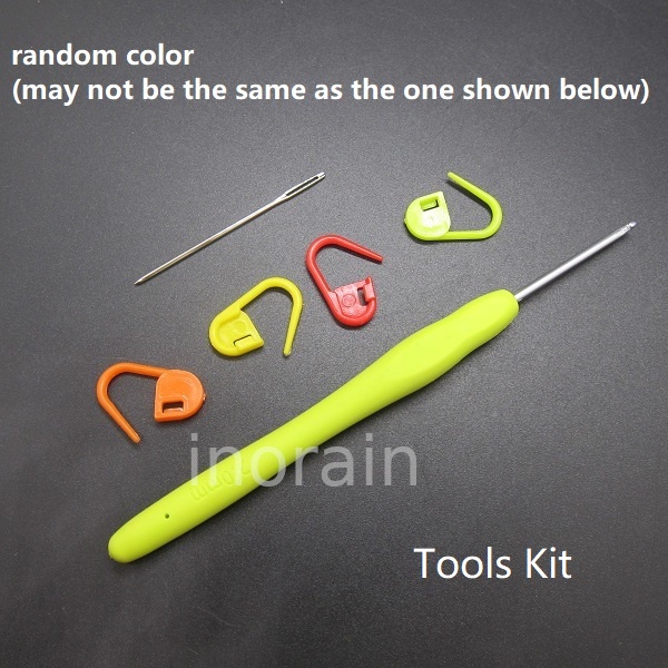 (SG Stock) Crochet DIY Tools Kit Crochet Needle Hook Stitch Marker Yarn ...