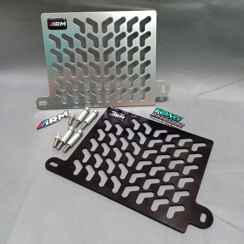 HITAM Pattern Full CNC ARM Arumi Yamaha Aerox Nmax 155 Lexi Radiator ...