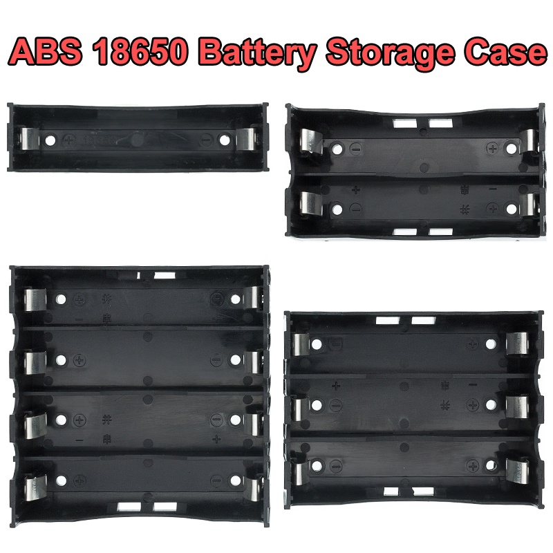 ABS 18650 Power Bank Cases 1X 2X 3X 4X 18650 Battery Holder Storage Box ...