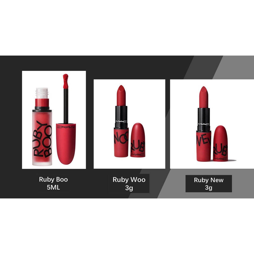 MAC Powder Kiss Liquid Lipcolour Ruby Boo 5ml/Lipstick in Ruby New ...