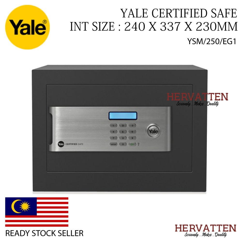 YALE YSM/250/EG1 CERTIFIED DIGITAL SAFE (HOME) | Shopee Singapore